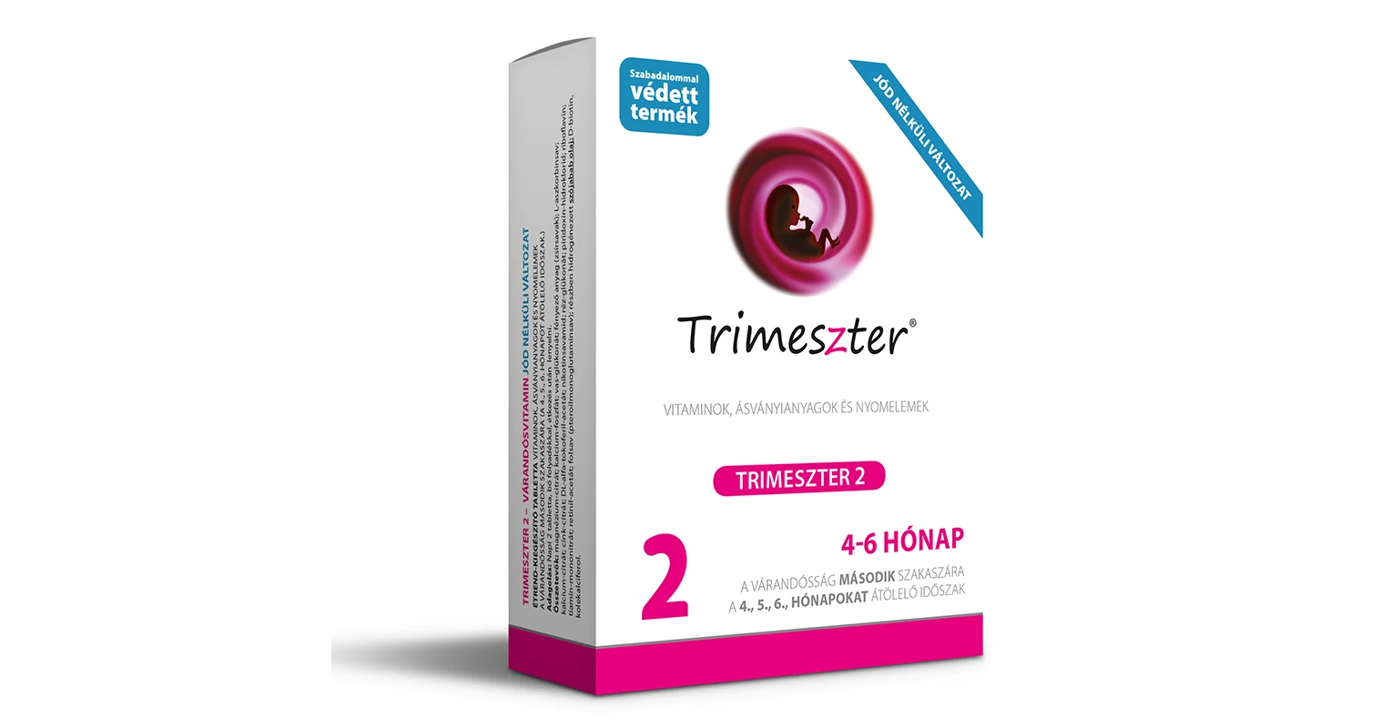 Trimeszter 2 várandósoknak jódmentes tabletta 60x | Baby-med | Napi Vitamin