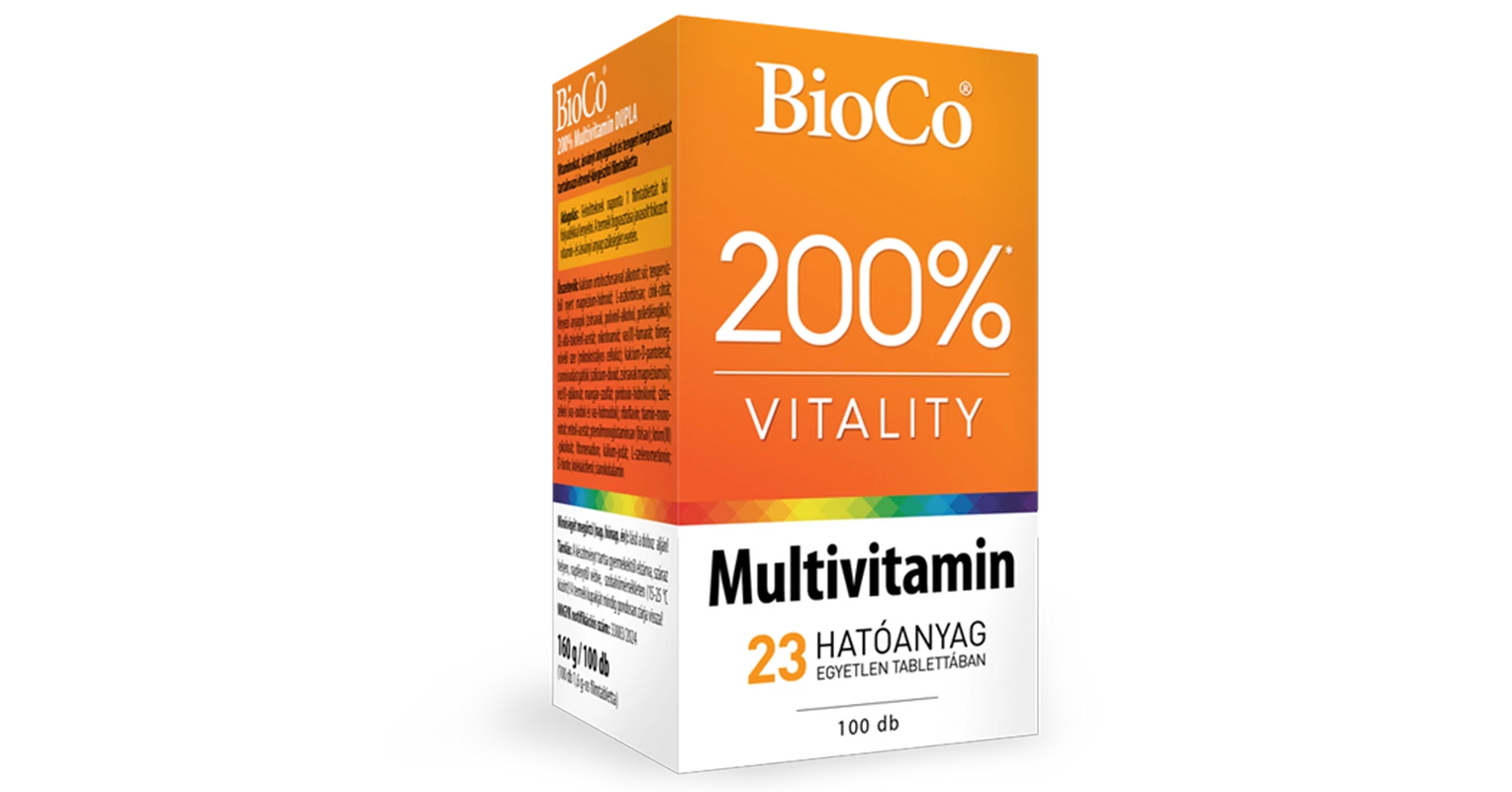 BioCo Multivitamin 200% Vitality filmtabletta 100x - Bioco