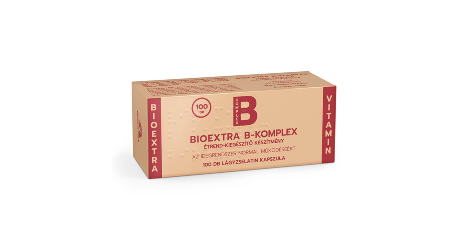 Bioextra B Vitamin Komplex lágy kapszula 100X - Bioextra - Napi Vitamin