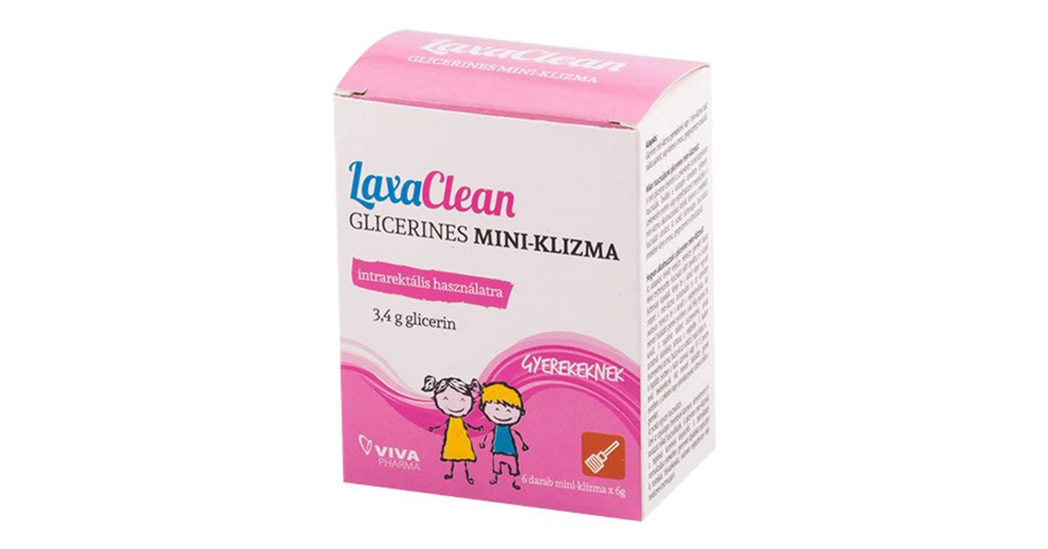 LaxaClean Glicerines mini-klizma gyermekeknek 6x - Supremex Kft.