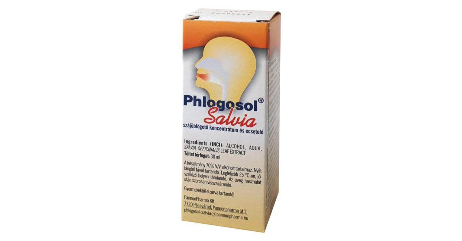 Phlogosol Salvia szájöblögető koncentrátum és ecsetelő 30ml - Napi Vitamin