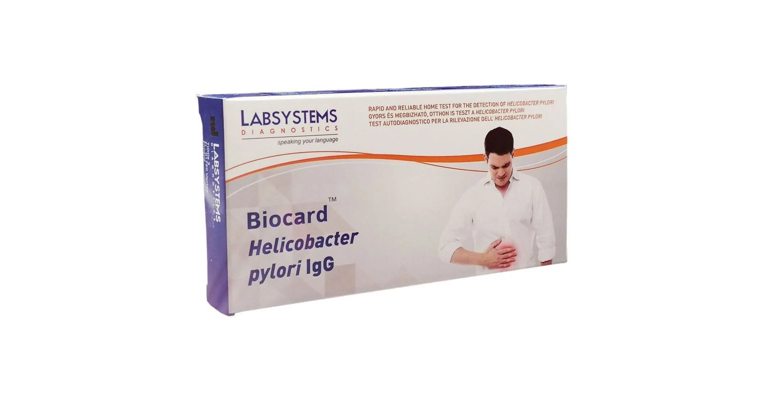 Biocard Helicobacter Pylori IgG gyorsteszt 1x - Labsystem Kft.