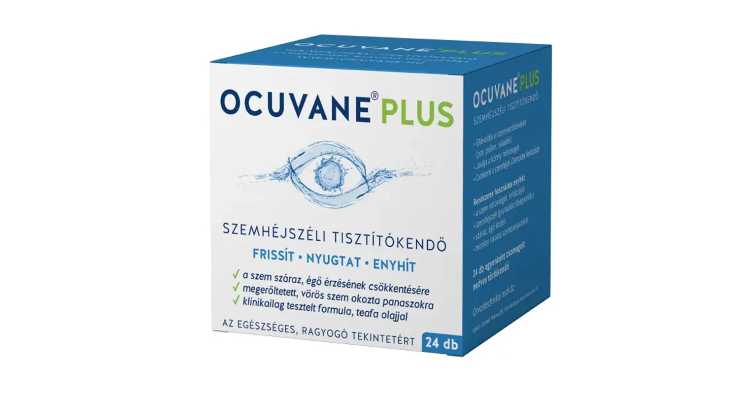 Ocuvane plus szemhéjszéli tisztítókendő 24x - SolMed Pharma Kft