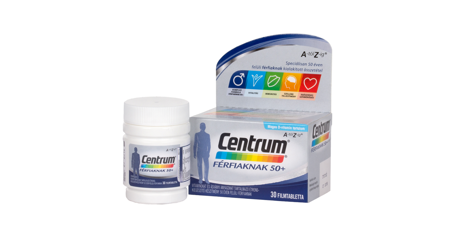 Centrum 50+ Férfiaknak 30x - GSK - Napi Vitamin