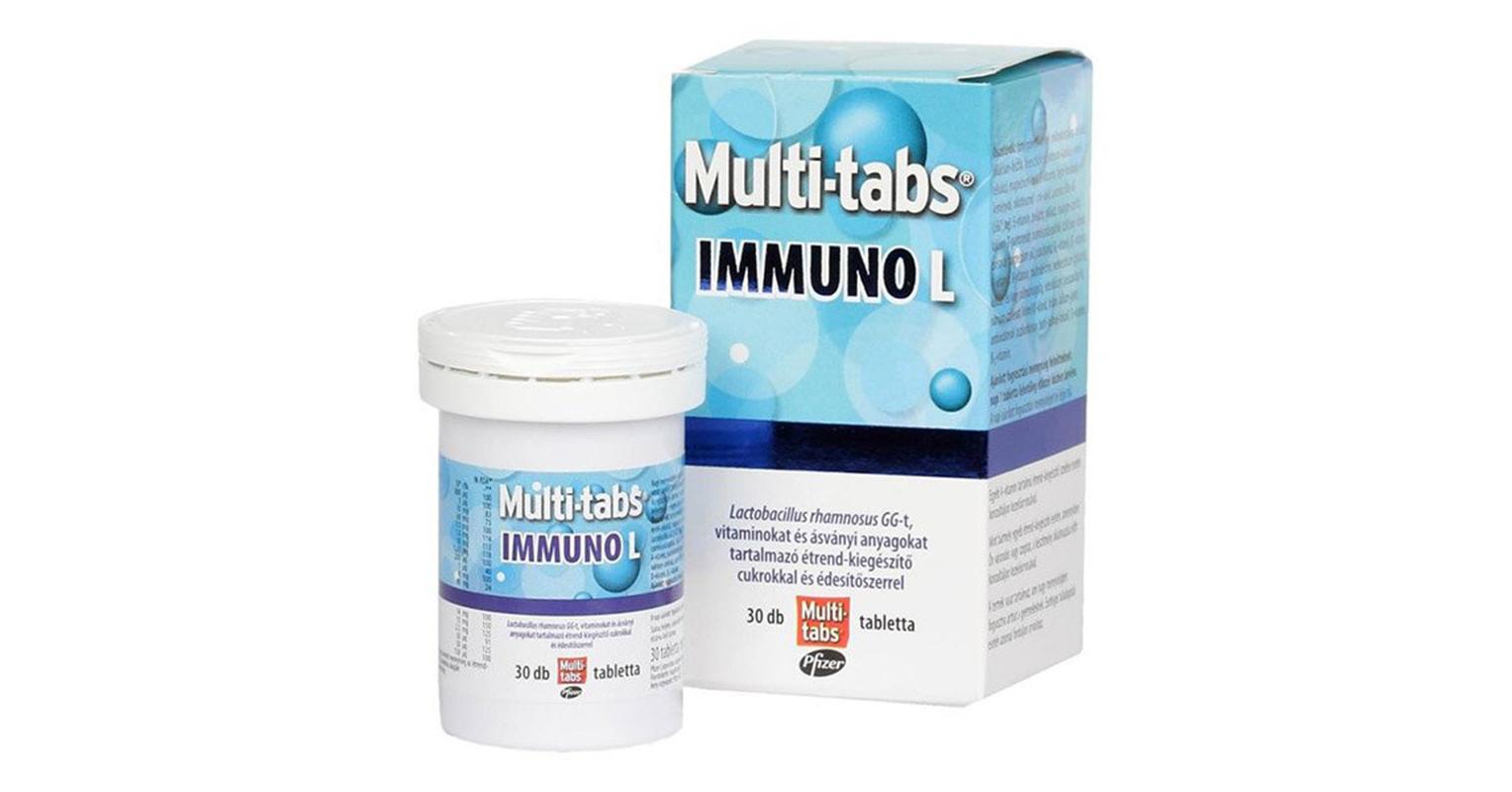 Multi-tabs multivitamin tabletta Immuno L felnőtt 30x - GSK - Napi Vitamin