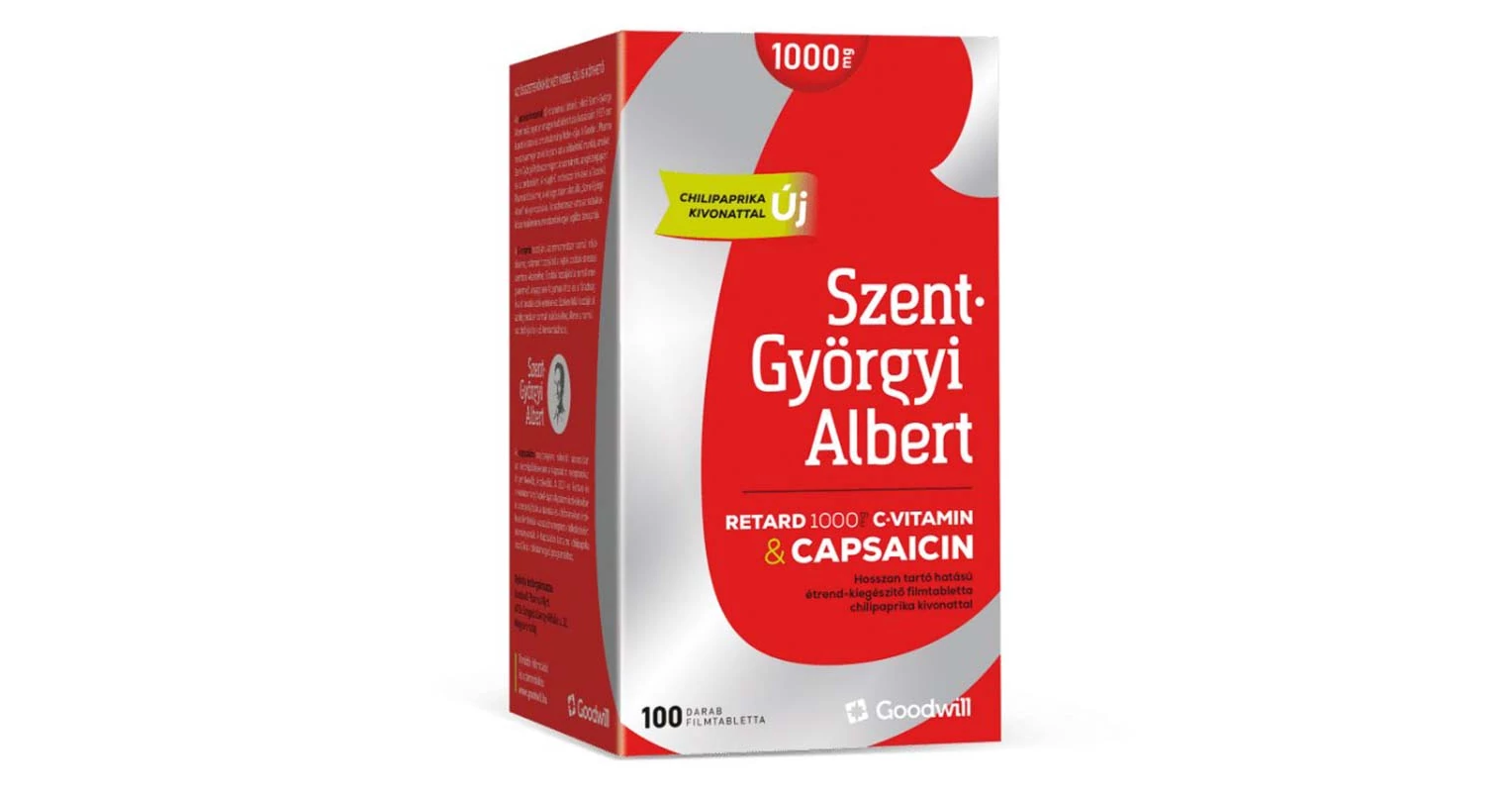Szent-Györgyi Albert C-vitamin 1000mg + Capsaicin RETARD filmtabletta ...
