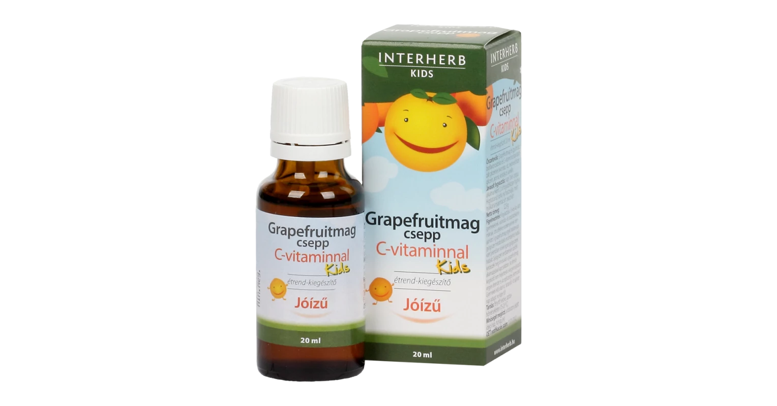 Interherb Grapefruitmag csepp KIDS C-vitaminnal 20ml - Interherb
