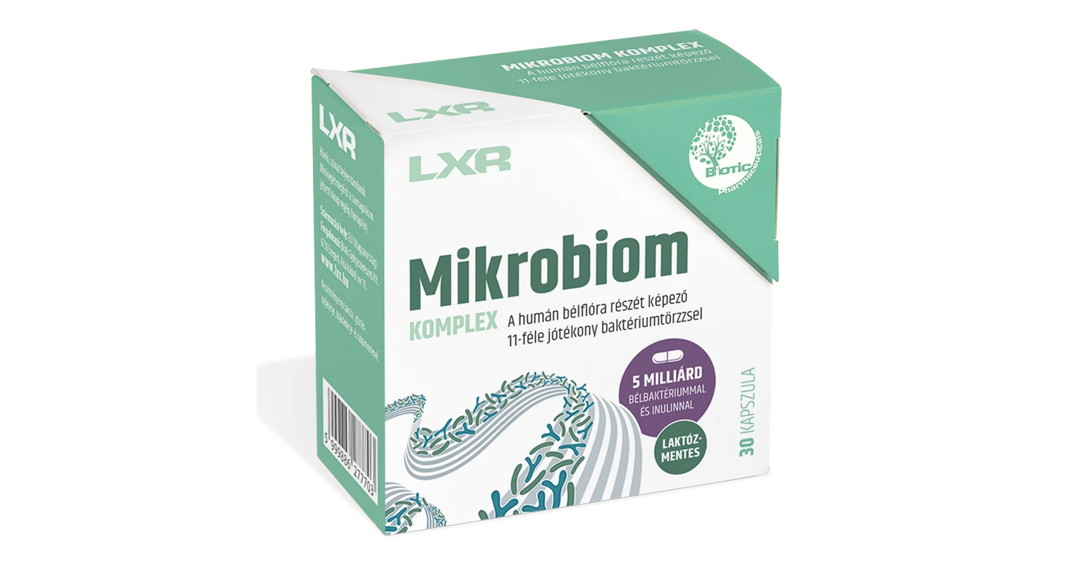 LXR Mikrobiom Komplex kapszula 30x - Biotic Gyógyszerészeti Kft.