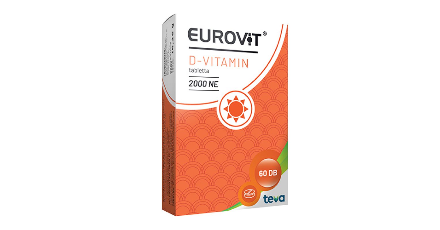Eurovit D-vitamin 2000NE tabletta 60x - TEVA - Napi Vitamin