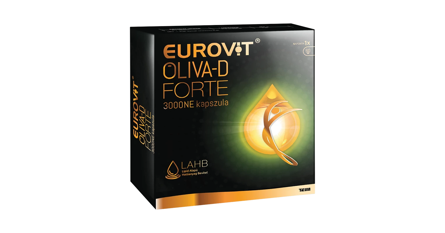 Eurovit Oliva-D Forte 3000 NE kapszula 60x - TEVA