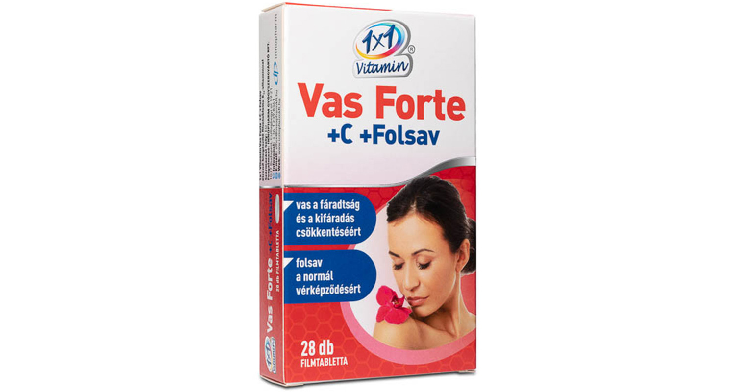 1x1 Vitamin Vas Forte + C + Folsav filmtabletta 28x - Vitaplus - Napi ...