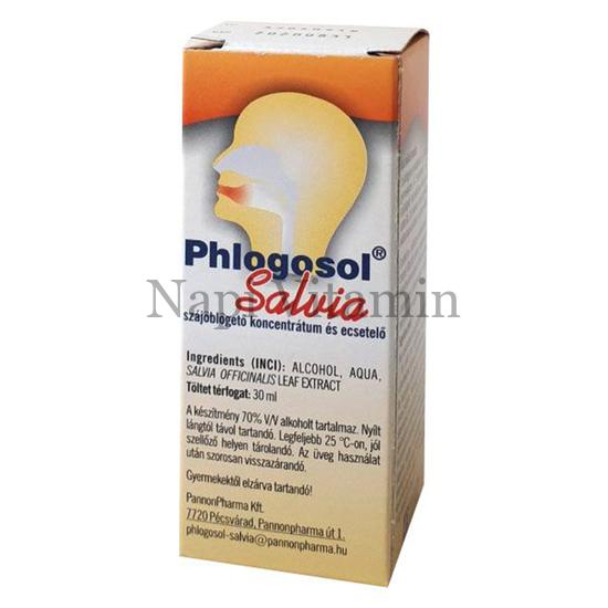 Phlogosol Salvia szájöblögető koncentrátum és ecsetelő 30ml - Napi Vitamin