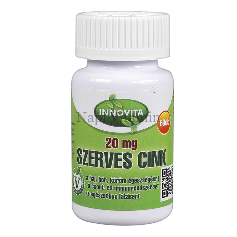 InnoVita Szerves Cink tabletta 60x - Bioco - Napi Vitamin