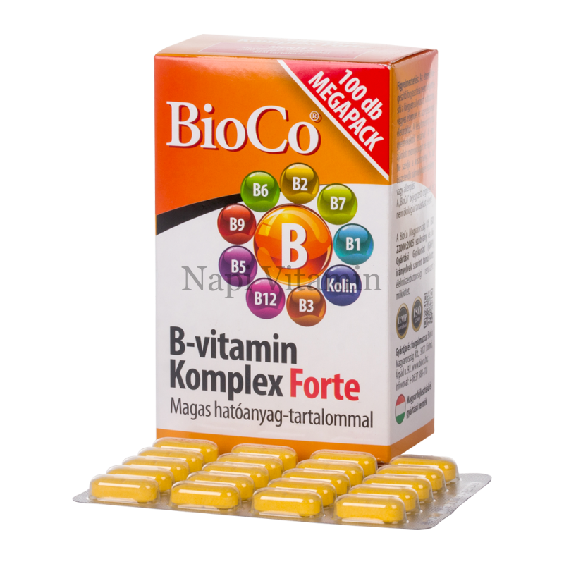 BioCo B-vitamin Komplex Forte tabletta 100x - Bioco - Napi Vitamin