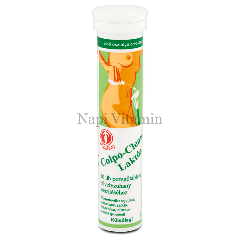 Colpo Cleaner laktóz pezsgőtabletta 20x - Dr. Dolhay - Napi Vitamin