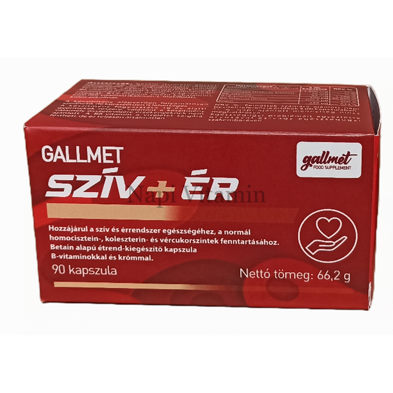 Gallmet Szív+Ér kapszula 90x - Gallmet - Napi Vitamin