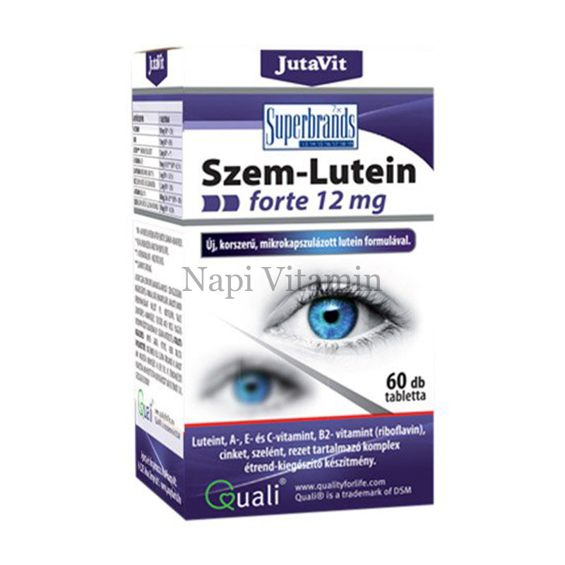JutaVit Szem-Lutein Forte 12 mg tabletta 60x - JuvaPharma - Napi Vitamin